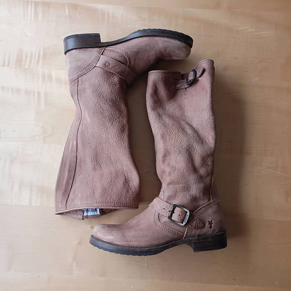 Frye | Shoes | Frye 7768 Veronica Slouch Harness Riding Motorcycle ...